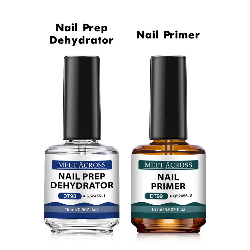 MEET ACROSS Prep Step Nail Dehydr And Primer Set Base De Vidro De ...