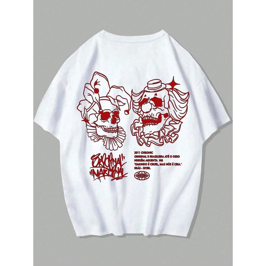 Camiseta Unissex Chronic Death Clowns 100% Algodão | Shopee Brasil