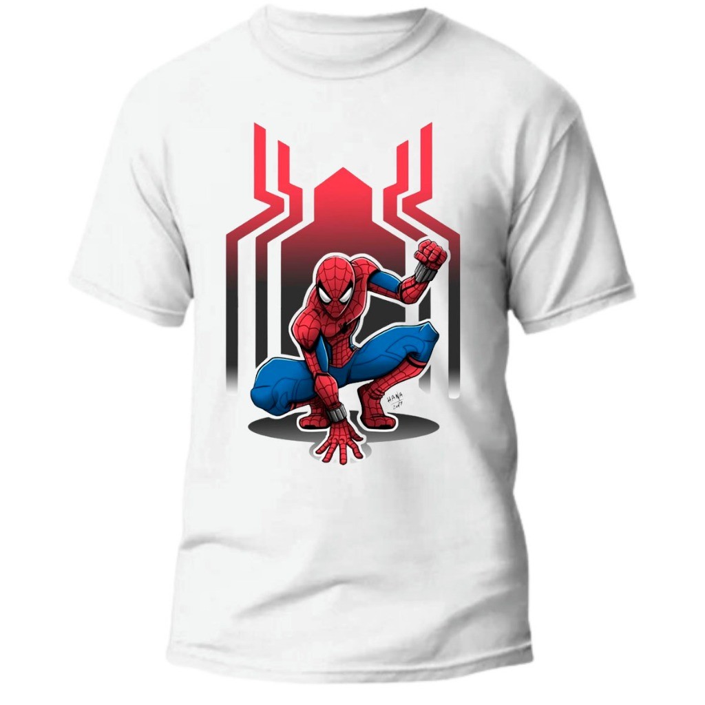 Camiseta Infantil Homem Aranha Spider Man Camisa 100% Algodão do 2 ao ...
