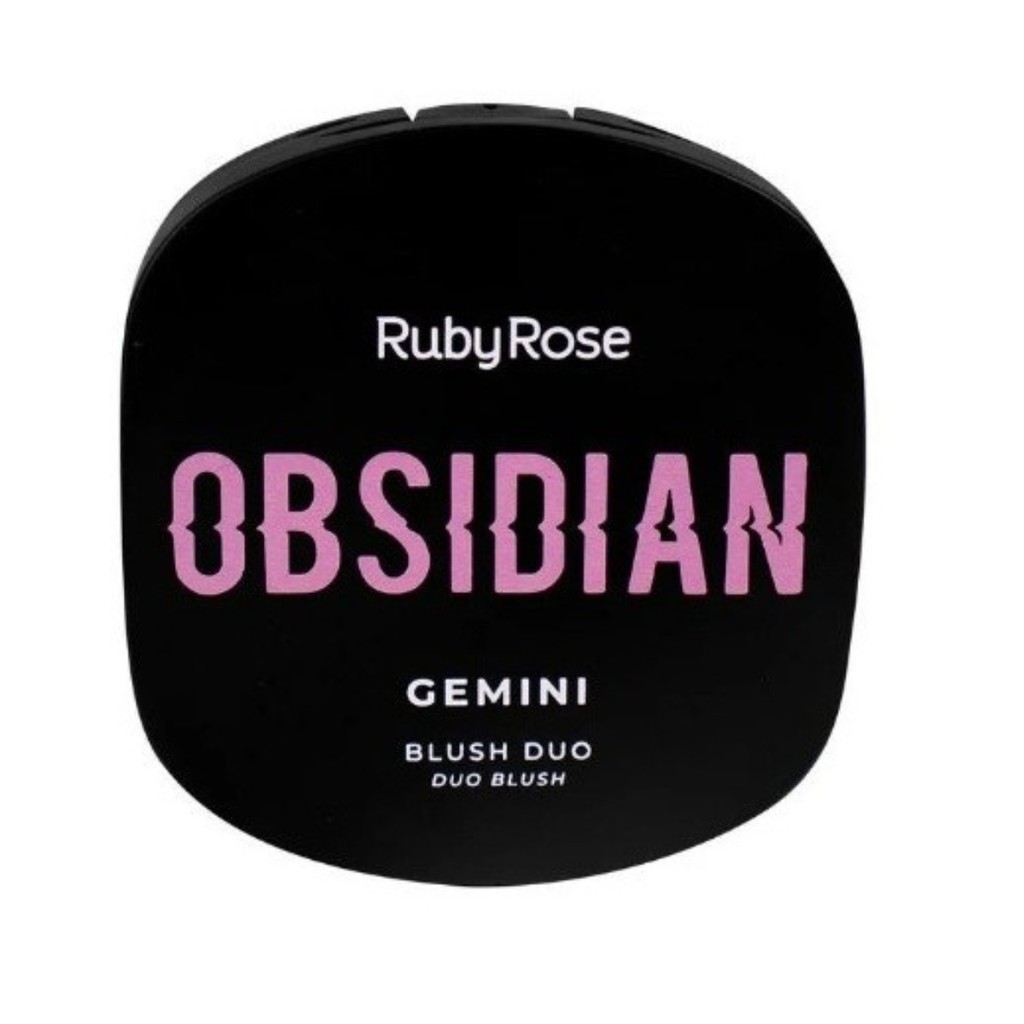 Ruby Rose Blush Duo Obsidian Gemini 7,9g HB1000 | Shopee Brasil