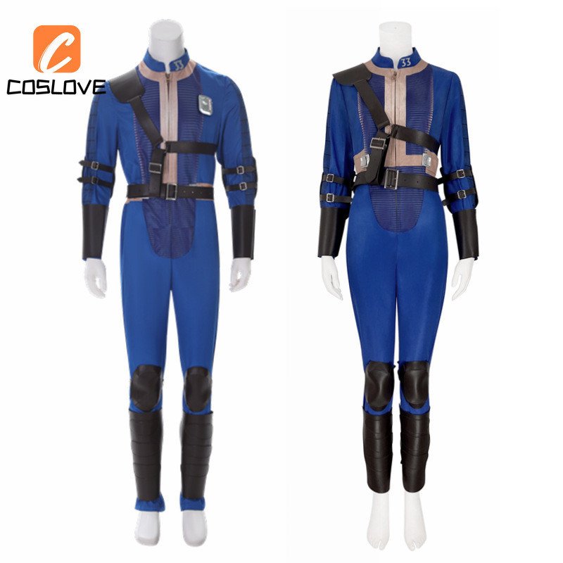 Novo Filme Fallout 4 Cosplay Jumpsuit Roupa Completa Para Adult Blue ...