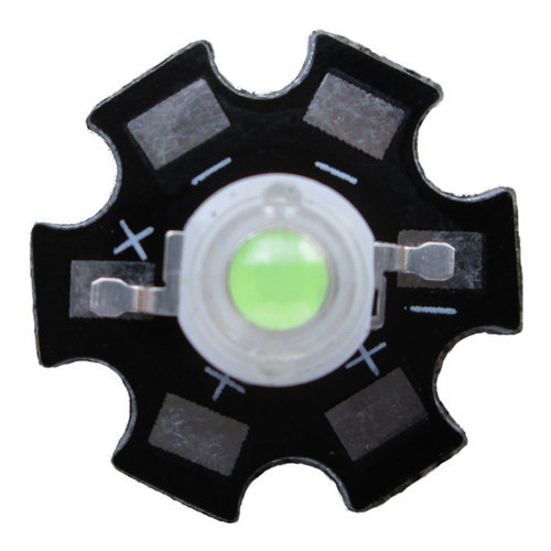 5 Unidades Led 3w Azul Ciano Cyan Com Dissipador 490-495nm | Shopee Brasil