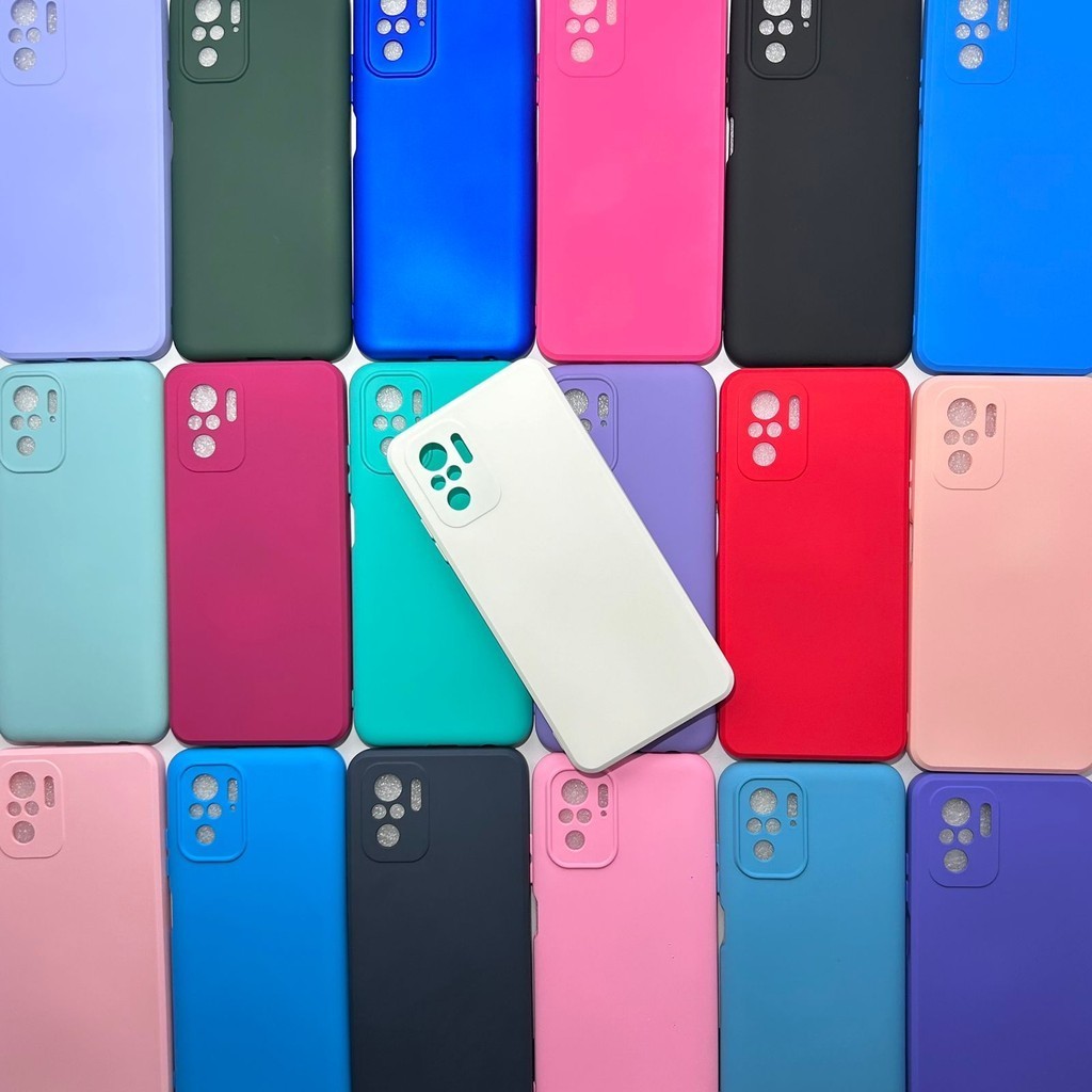 Capa Xiaomi Redmi Note 10s / 10 4G / Poco M5s Silicone Aveludada Colorida Capinha Anti Impacto ...