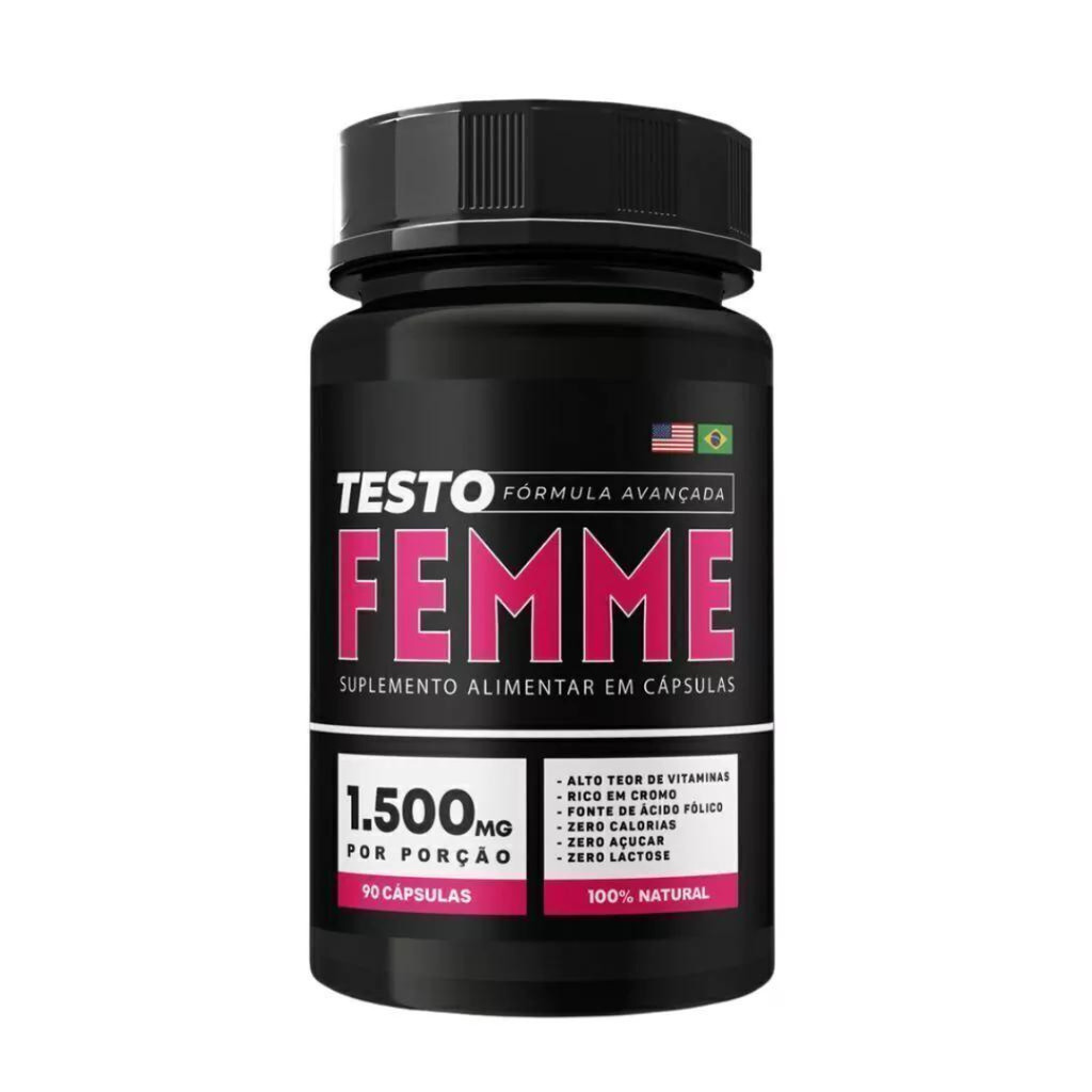 Testo Femme 1500Mg 90 Capsulas | Shopee Brasil