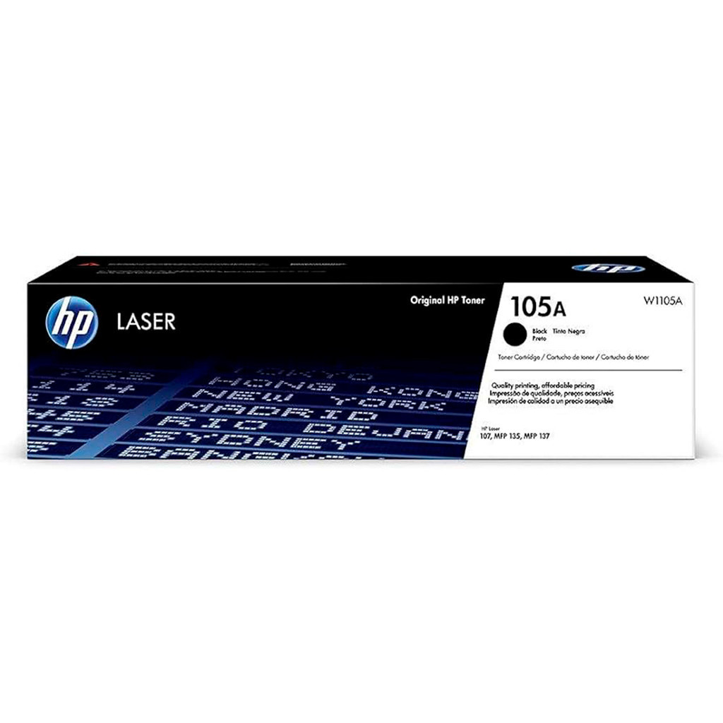 Toner HP 105A W1105A Laser Preto | Shopee Brasil