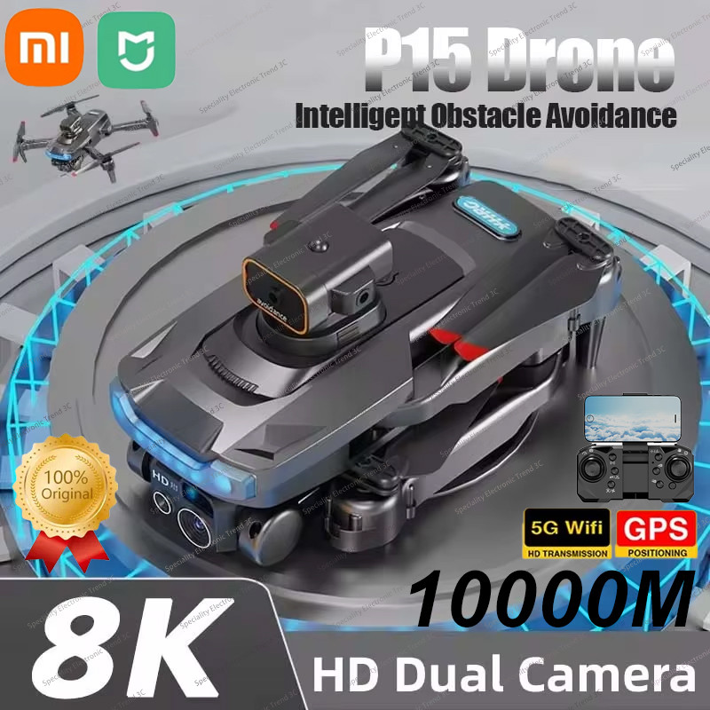Xiaomi MIJIA P15 Mini Drone 8K Profissional Câmera HD Evitar Obstáculos ...