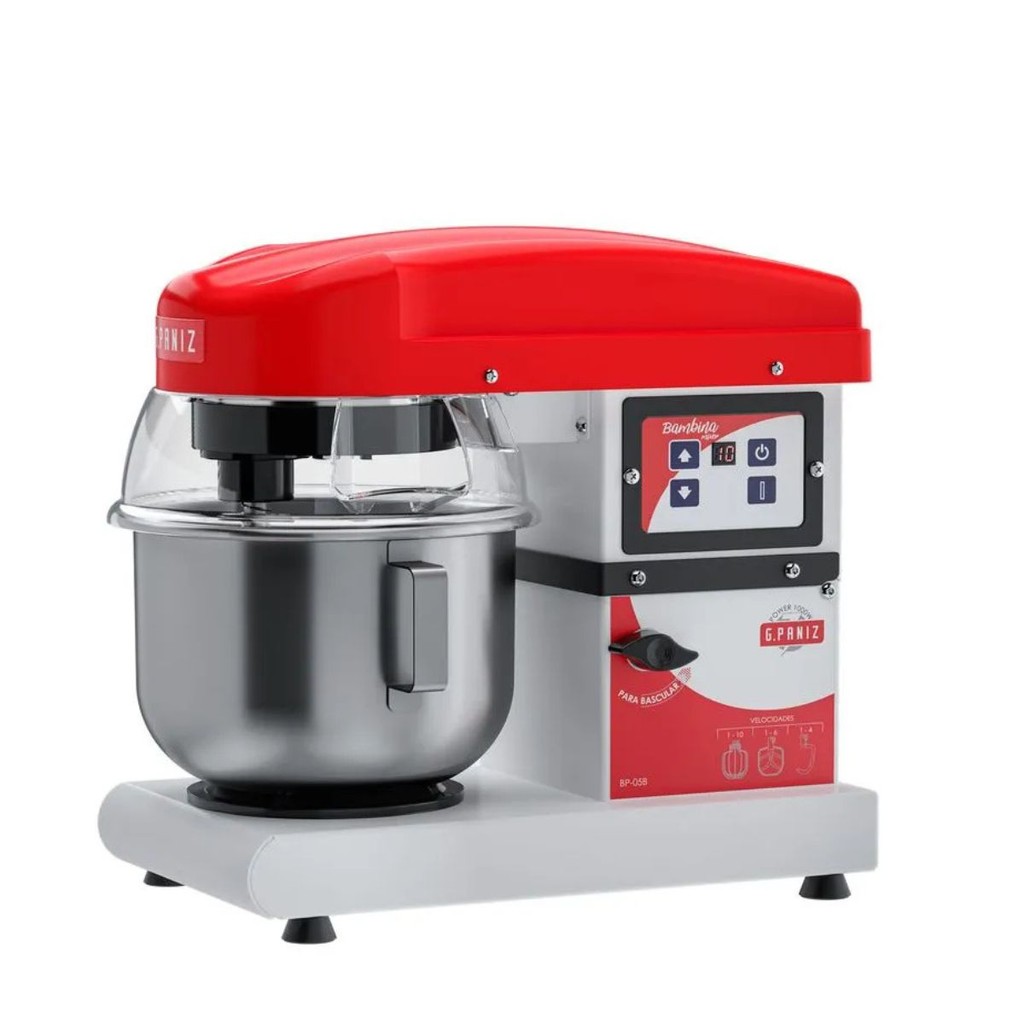Batedeira Planetária Digital Bambina Industrial 5 Litros Branca BP 05 G Paniz | Shopee Brasil