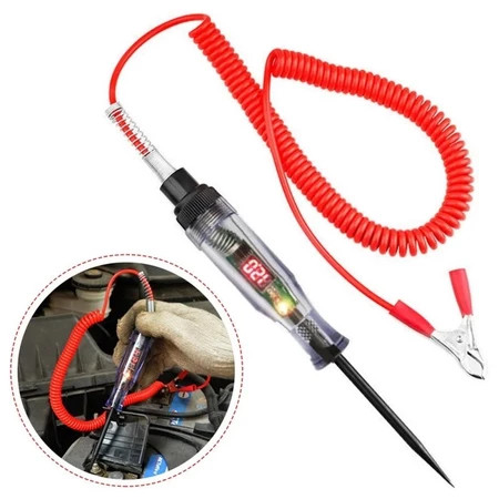Testador de Luz Automotivo Digital LED 6V-24V com Voltímetro e Sonda ...