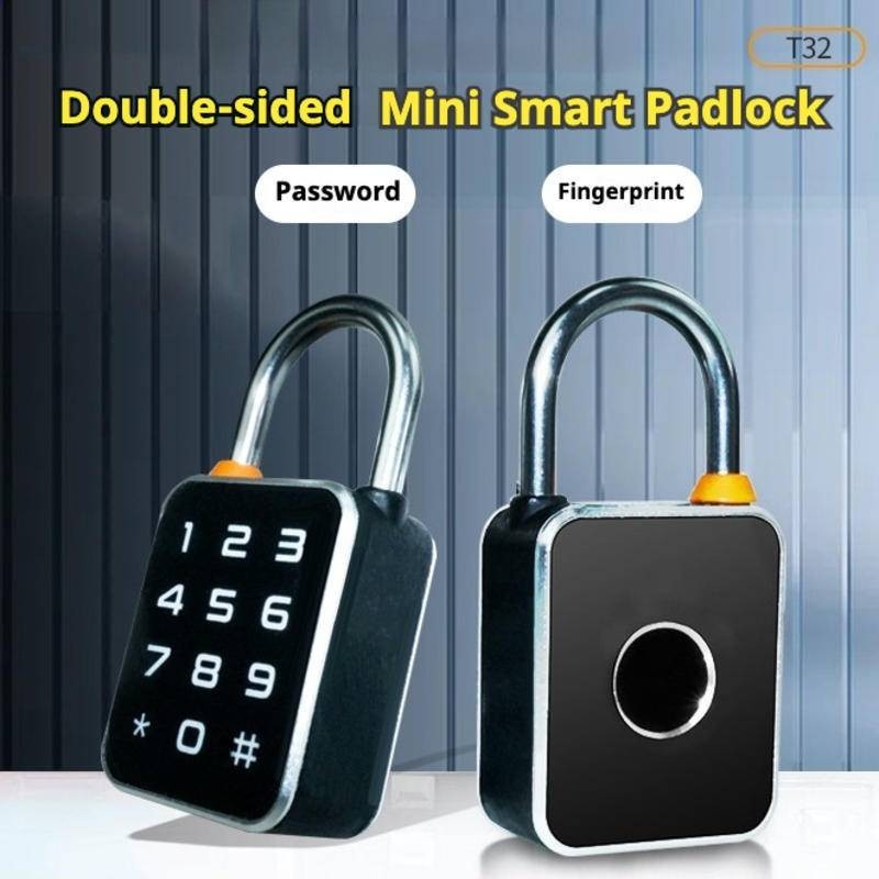 Mini cadeado combinado de impressão digital cadeado pequeno cadeado ...