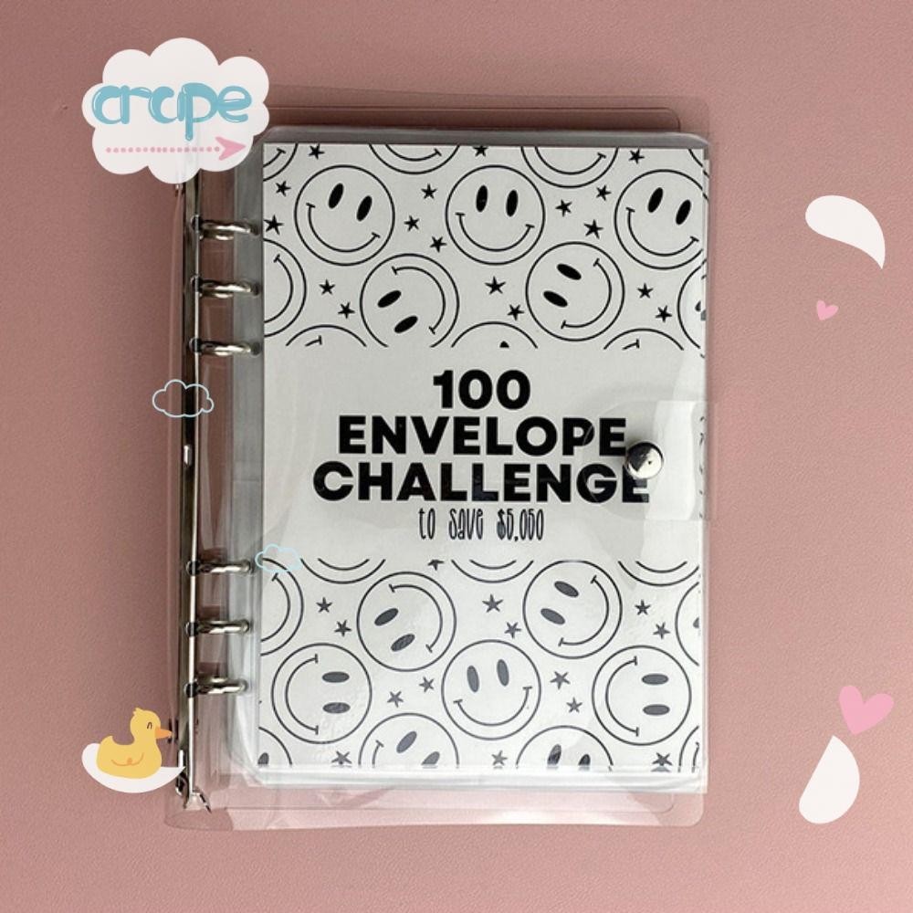 CRAPE 100 Envelope Challenge Binder , Couro Com Envelopes De Dinheiro ...