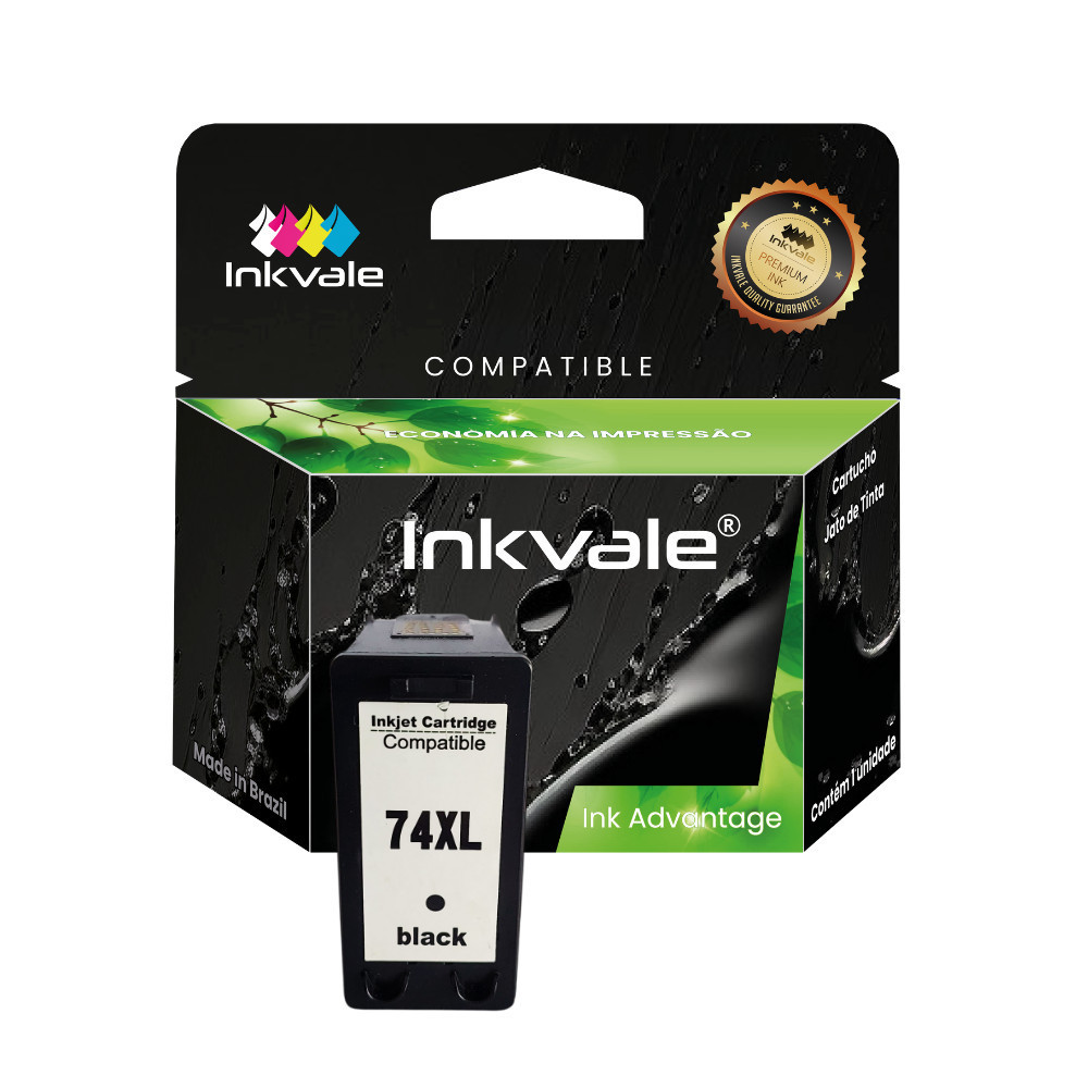 Cartucho 74 XL Preto Compativel Impressora HP Photosmart C4240, C4250 ...