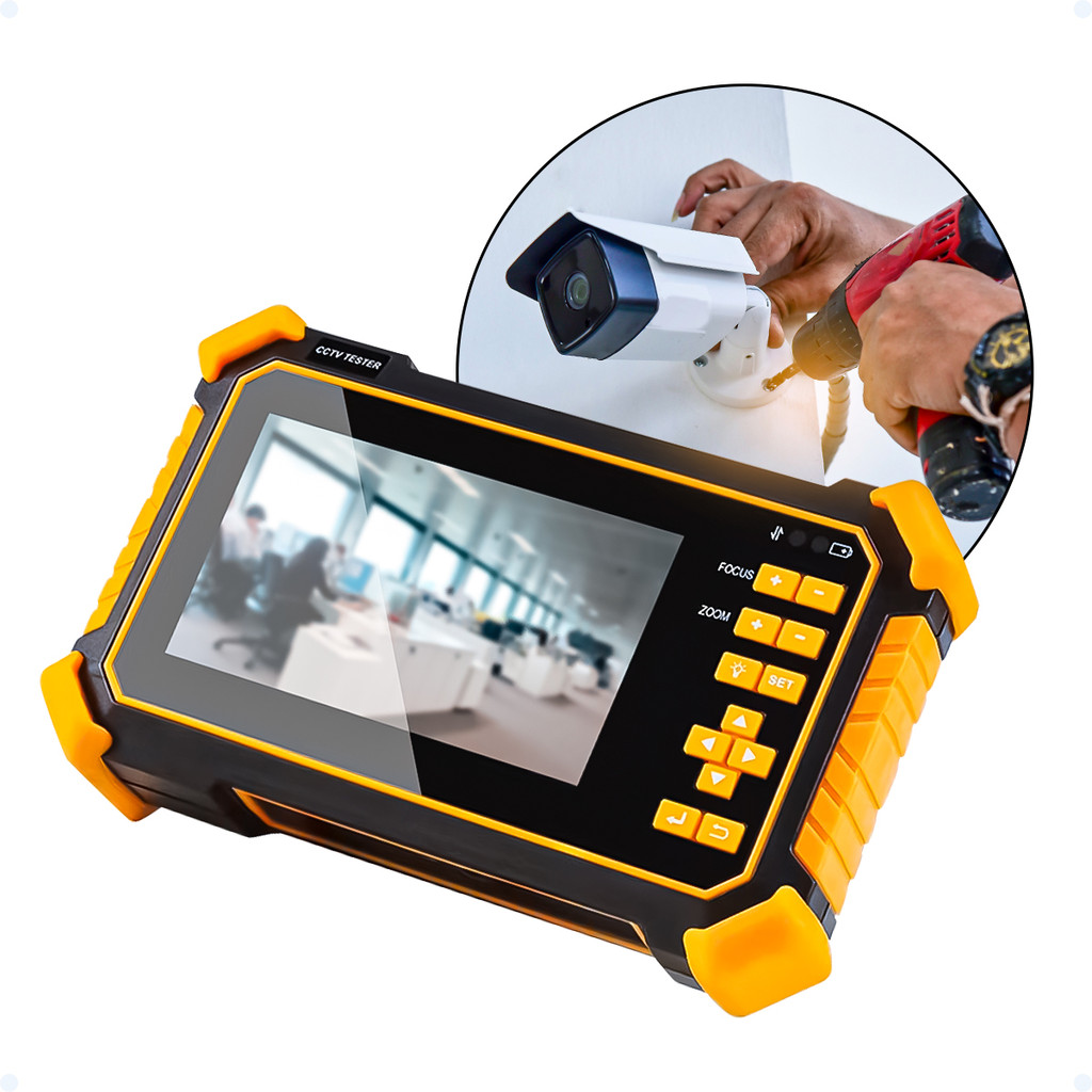 Monitor De Teste CFTV De Câmera Vídeo 4.3 Polegadas Kit De Teste ...