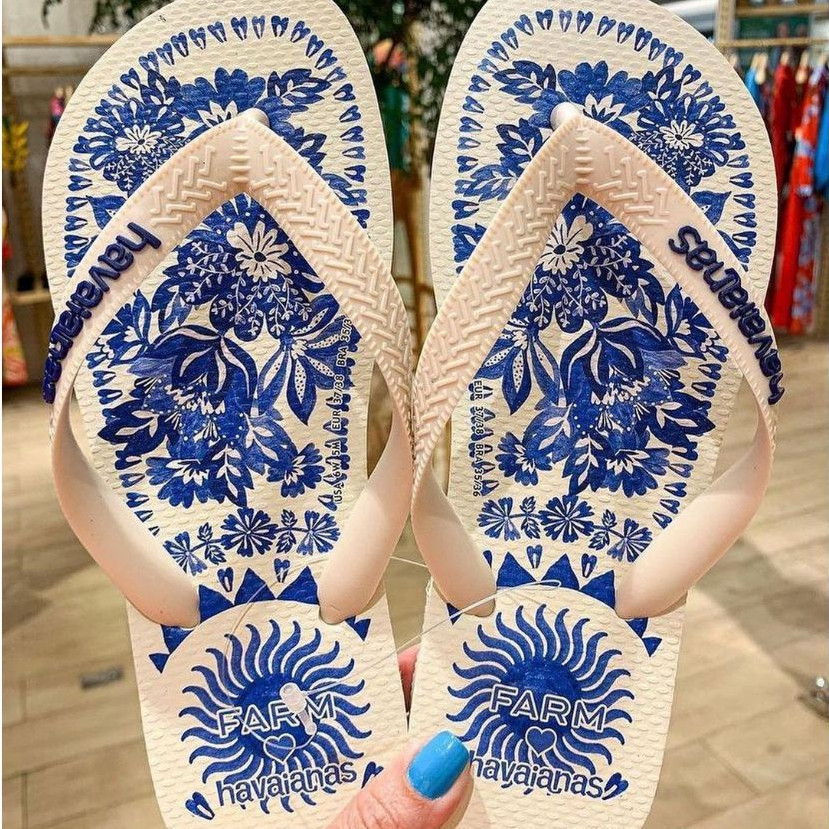 Chinelo Farm Havaianas Tropical Vibes Promoção | Shopee Brasil