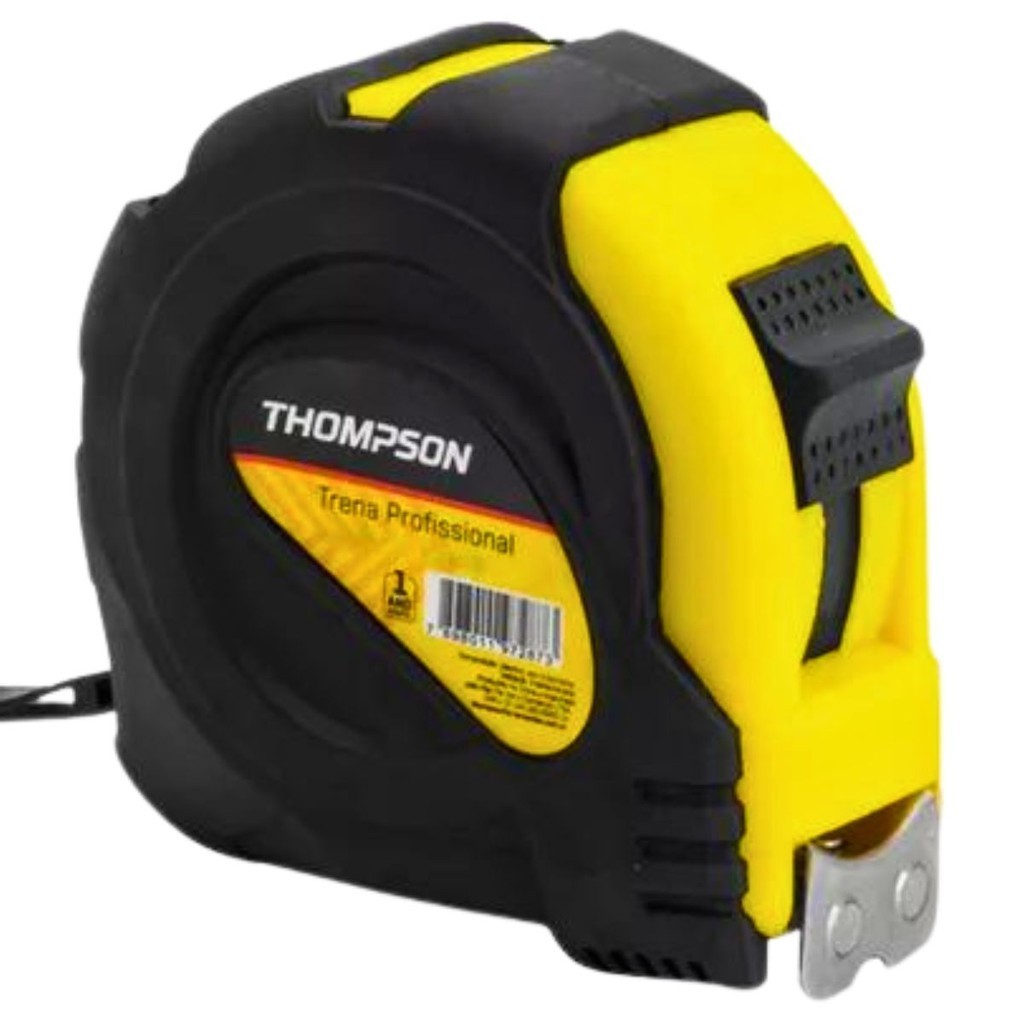 Trena 3 Metros Profissional 16mm Emborrachada em Aço com Trava e Imã ...