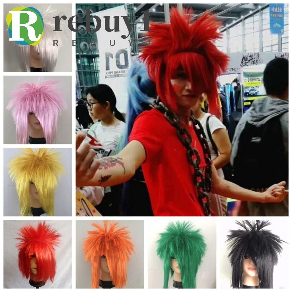 REBUY1 Peruca Cosplay De Halloween , De Palhaço Indígena Engraçada ...