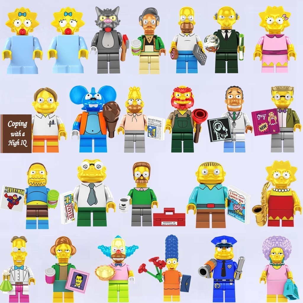 Arp Homer Ma Ji The Simpsons Cute Anime Cartoon Movie Building Blocks ...