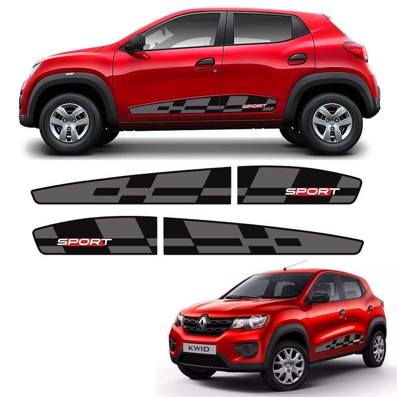 Kit Faixa Renault Kwid 2018/2019 Sport Adesivo Lateral Genérico ...