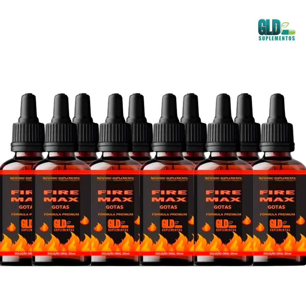 10x Fire Max gotas Premium 30ml - 10 frascos | Shopee Brasil