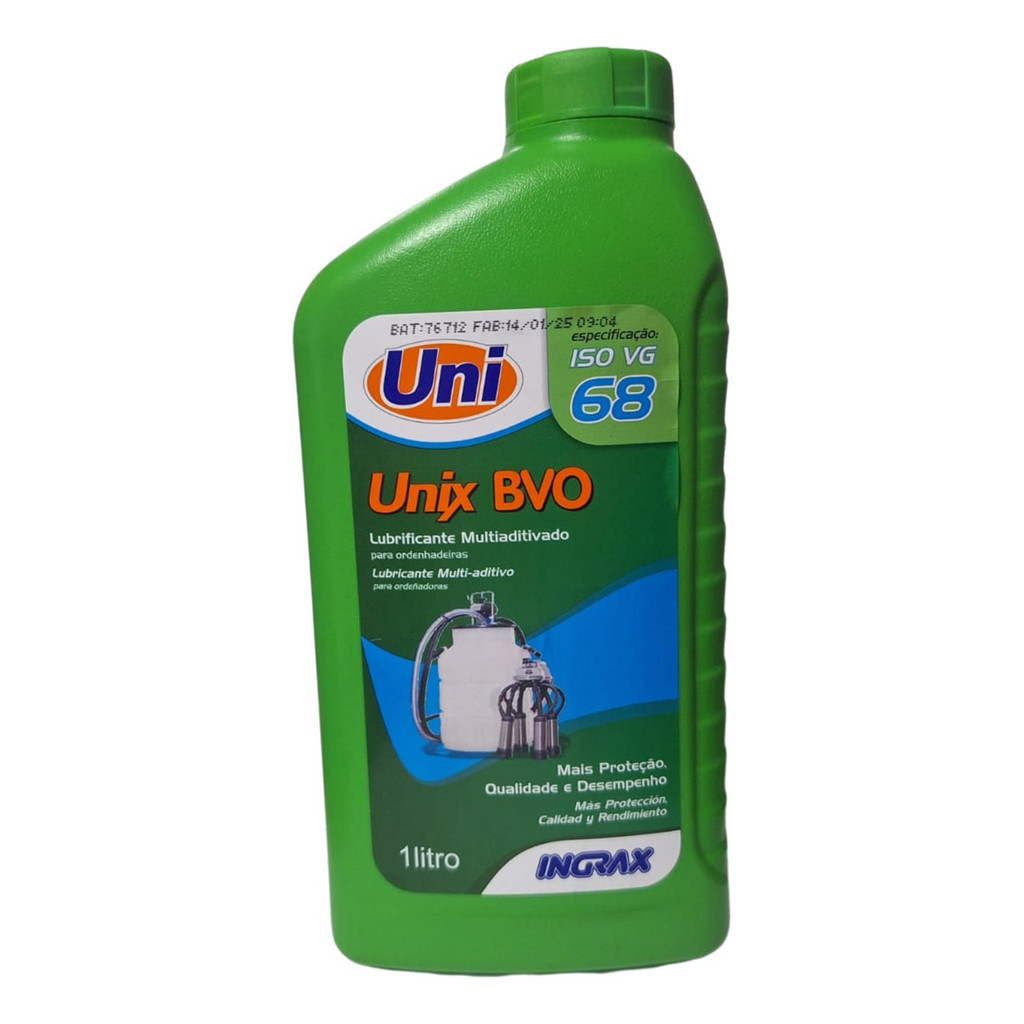 Óleo Para Ordenhadeira Unix Bvo Com 1 Litro ISO VG 68 | Shopee Brasil