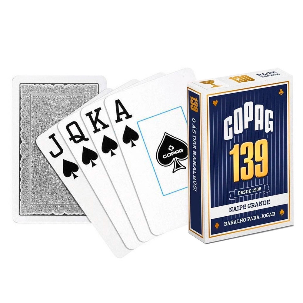 Baralho Copag 139 Tradicional Naipe Grande 54 Cartas | Shopee Brasil