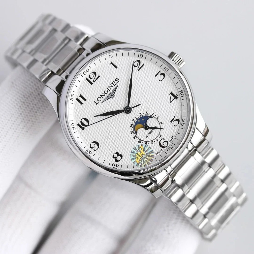 Relógio Mecânico Masculino Seiko com Fases da Lua e Cristal de Safira ...