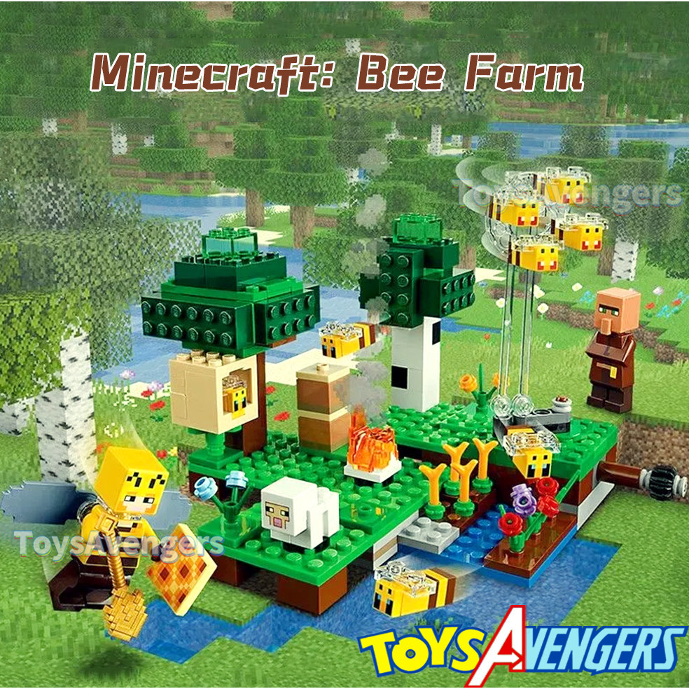 Minecraft : Bee Farm 21165 Jogo De Construção De Blocos De Areia ...