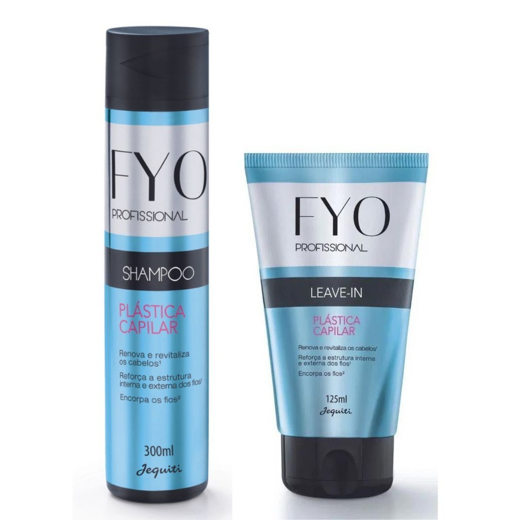 Kit Shampoo + Leave In Fyo Profissional Plástica Capilar - Jequiti ...