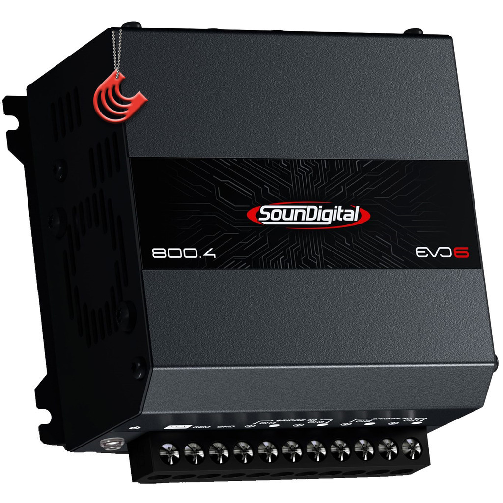 Módulo Amplificador Potência 800w 4 e 2 canais 4 ohm SounDigital 800.4 EVO6 | Shopee Brasil
