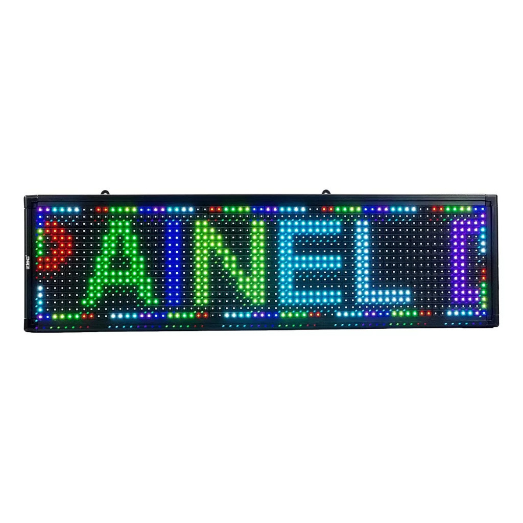 Painel de LED RGB P10 70X20CM 105-235V | Shopee Brasil