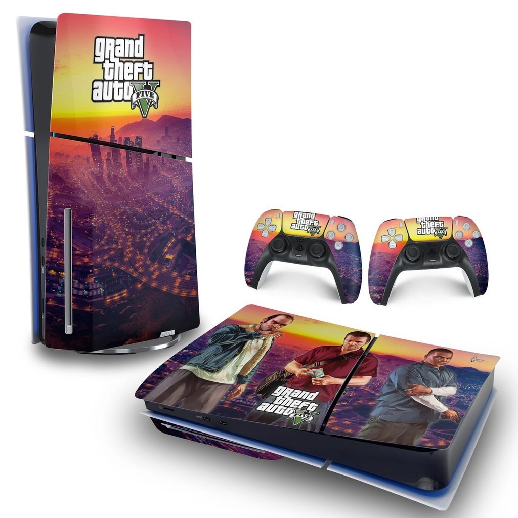 Skin PS5 Slim Adesivo Horizontal - GTA V | Shopee Brasil