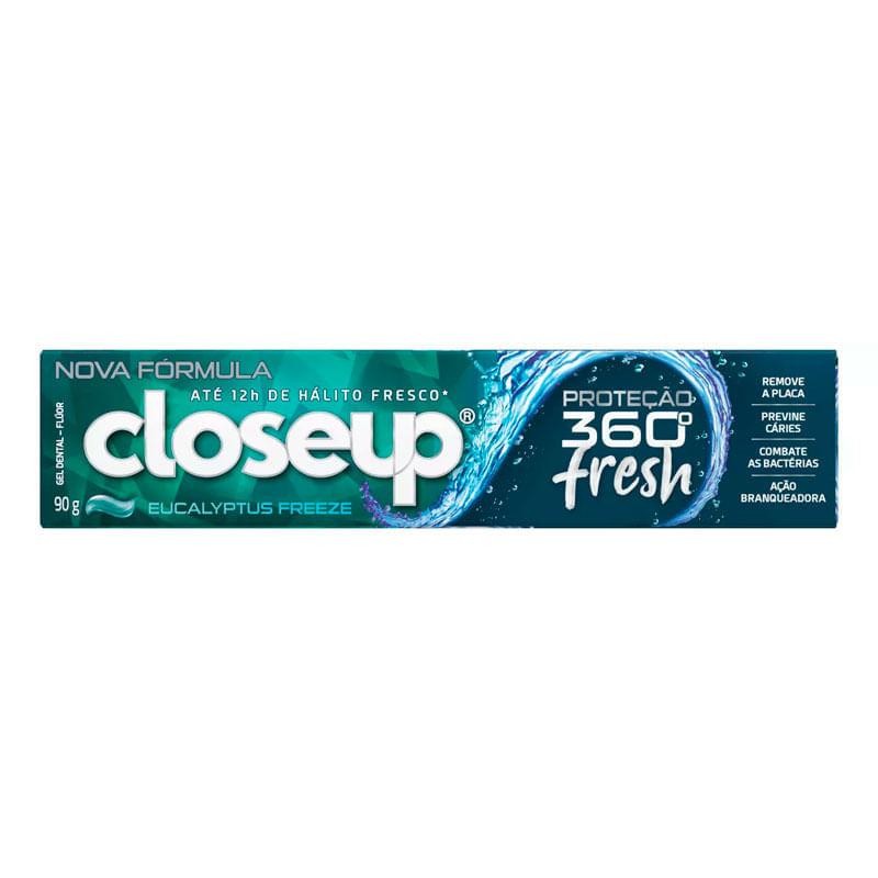 Gel Dental CloseUp Eucalyptus Freeze Proteção 360° Fresh 90g | Shopee ...