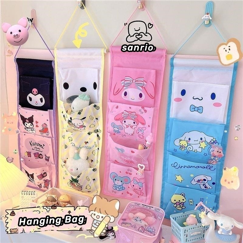 Sanrio Porta De Parede Pendurado Saco Hello Kitty Cinnamoroll Kuromi ...