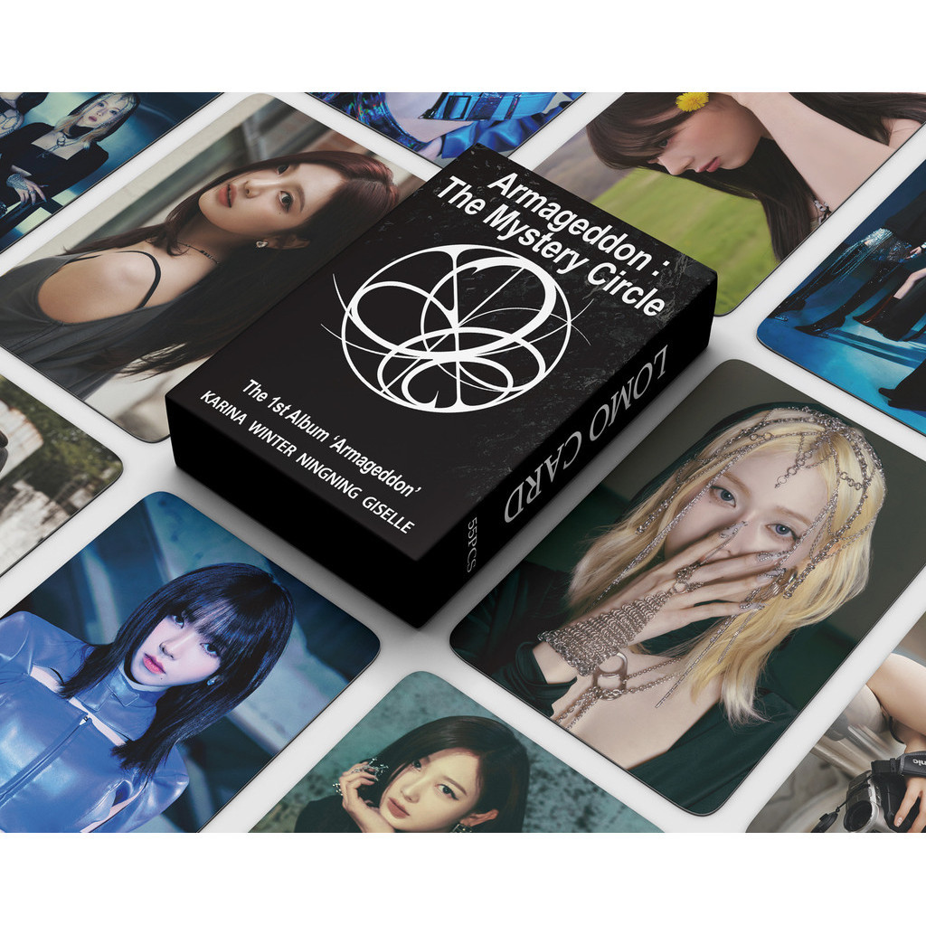 555pcs AESPA Supernova Lomo Cards Armageddon 1o Álbum Drama Meu Mundo ...