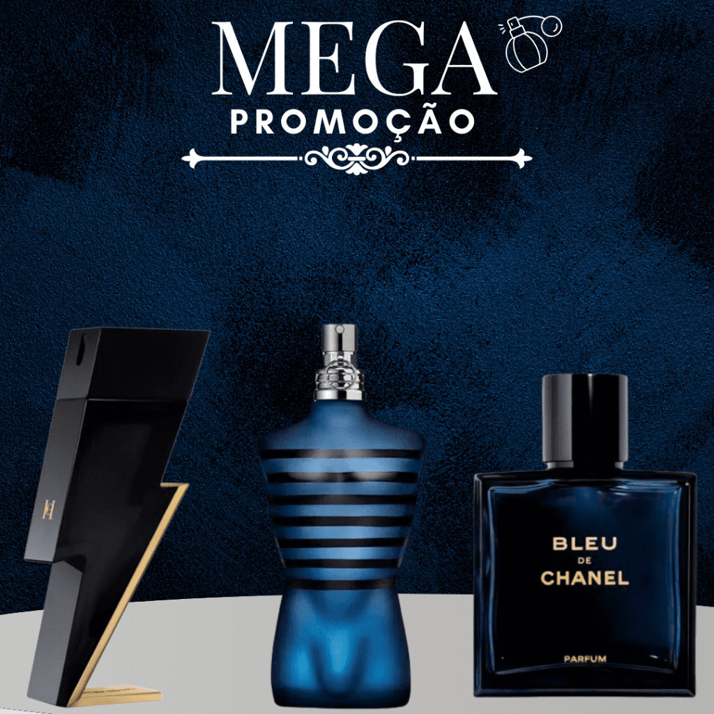 Conjunto 3 perfumes: Bad Boy, Ultra Male, Bleu de Chanel, envio ...
