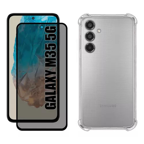 Capa Case Capinha Anti Impacto Para Galaxy M35 + Película 3D ...