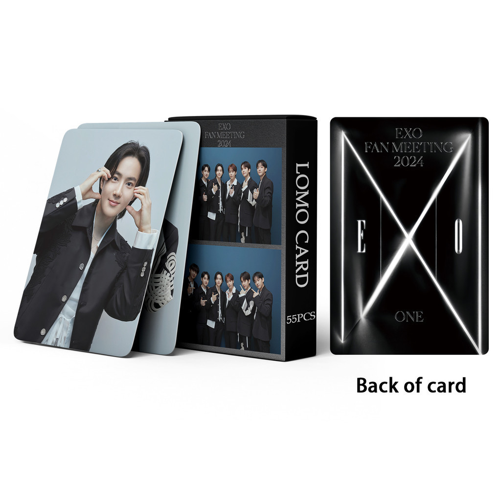 55pcs/box EXO Photocards 2024 EXO FAN MEETING ONE 7th Album EXIST CREAM ...