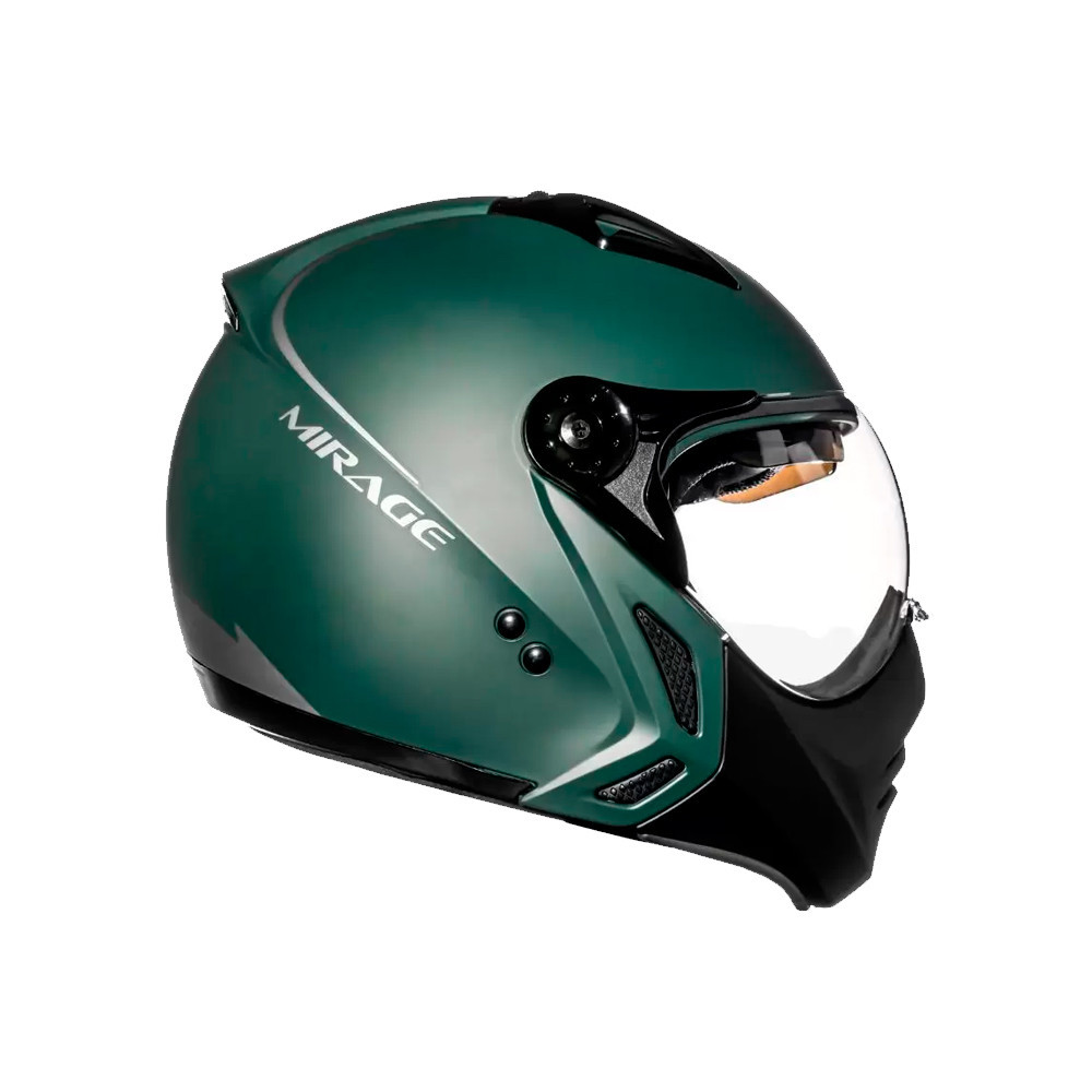 Capacete Mirage Classic Verde Militar Fosco / Grafite Peels | Shopee Brasil