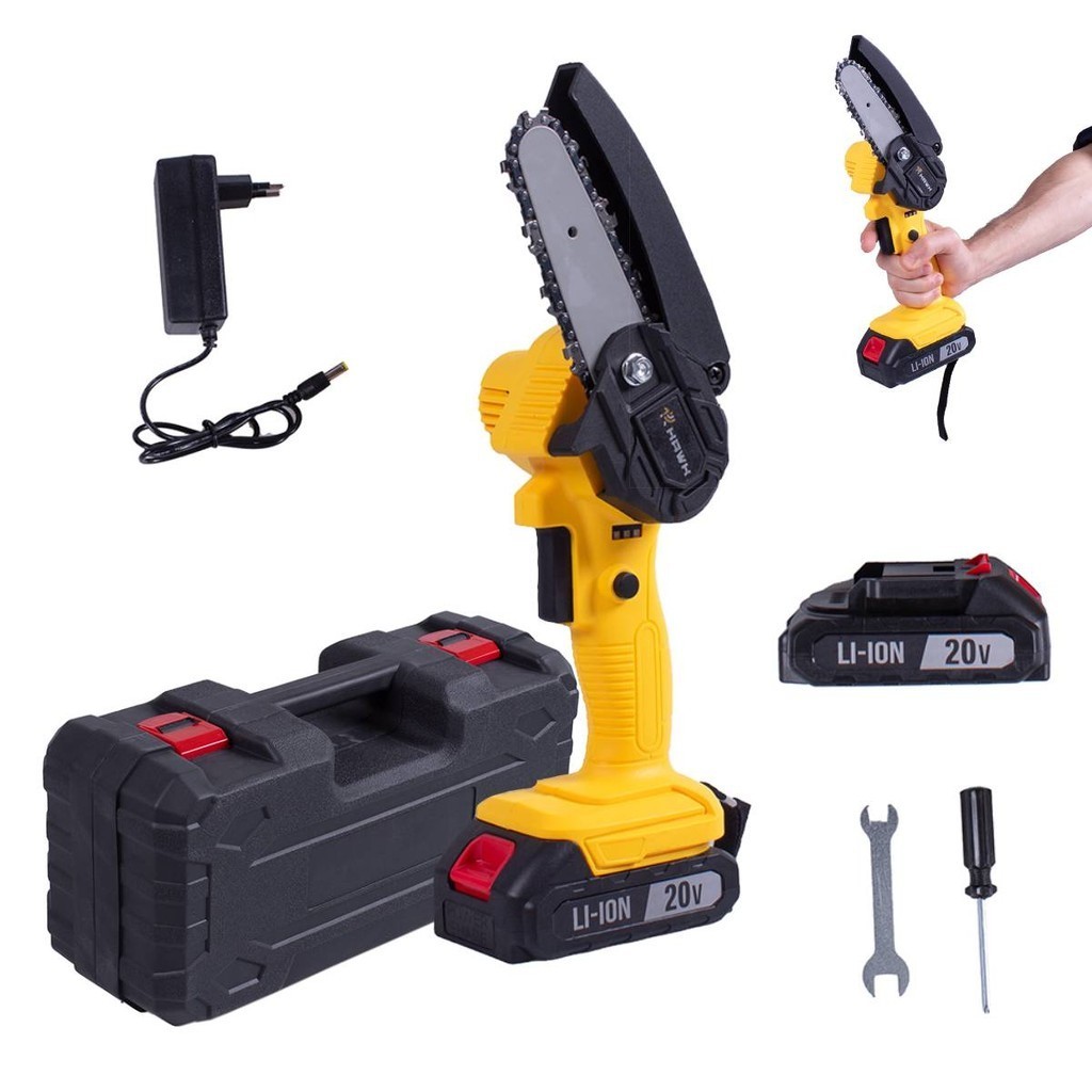 Motosserra 20V Mini Moto Serra sem Fio a Bateria Hawk HW5010 | Shopee ...