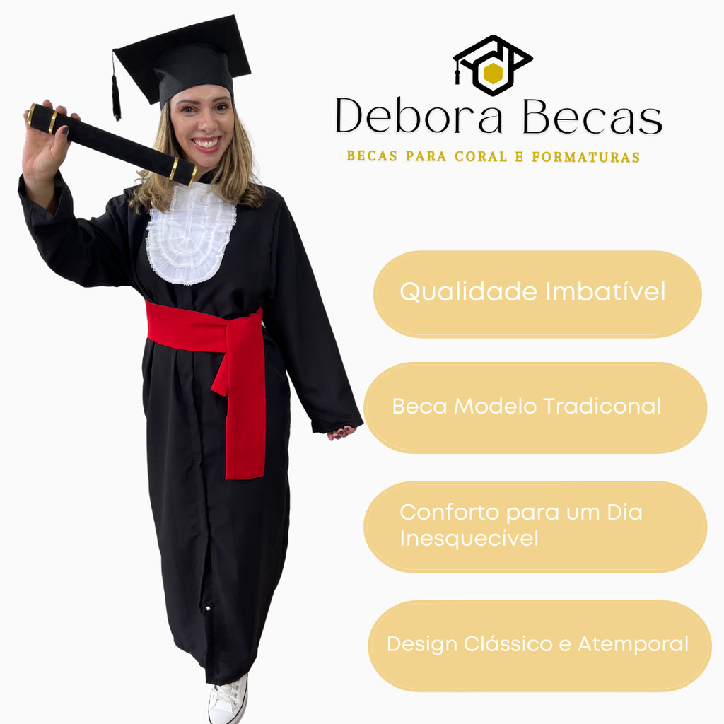 Beca de Formatura Tradicional Faixa Roxa | Shopee Brasil