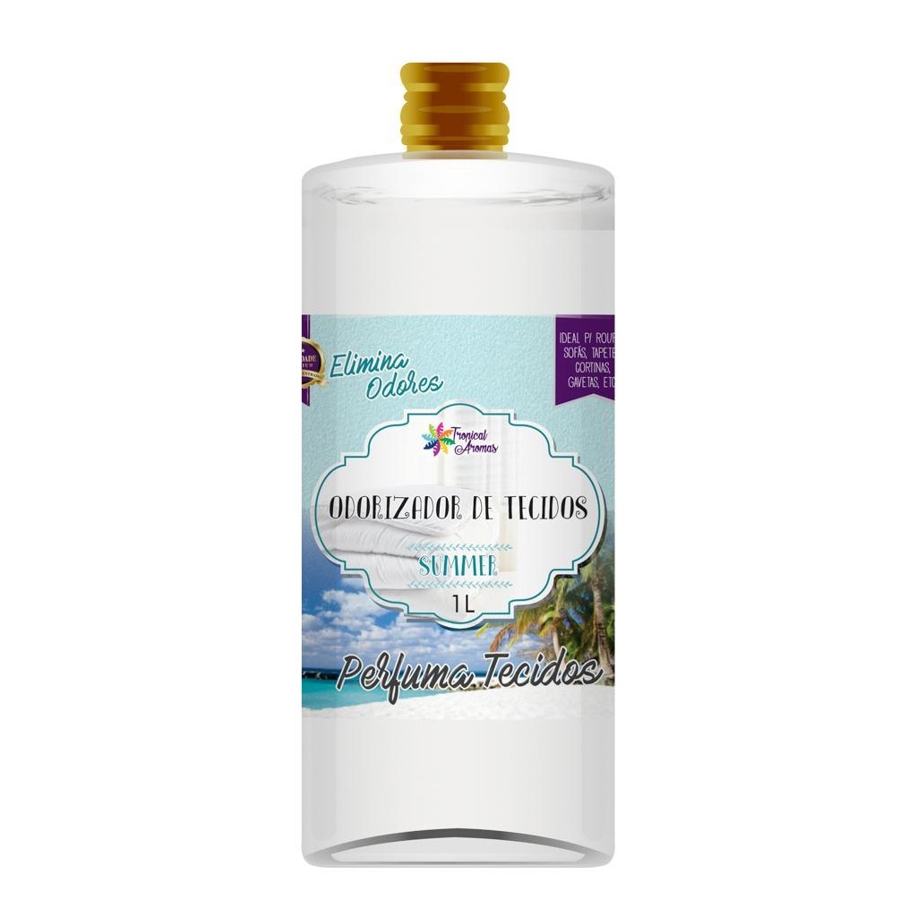 Refil Perfumado Odorizador de Tecidos Summer 1L Tropical Aromas ...