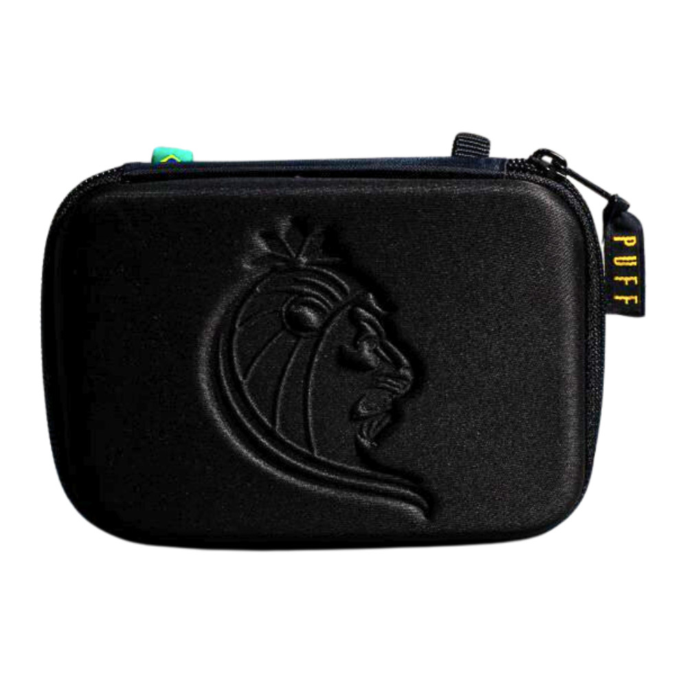Case Puff Clássica Preto Compacta com Adesivos Personalizados e ZipLock ...