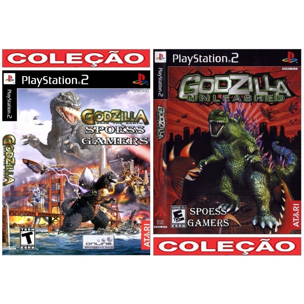 Godzilla Save The Earth + Unleashed (2 Dvds) Patch De Ps2 | Shopee Brasil
