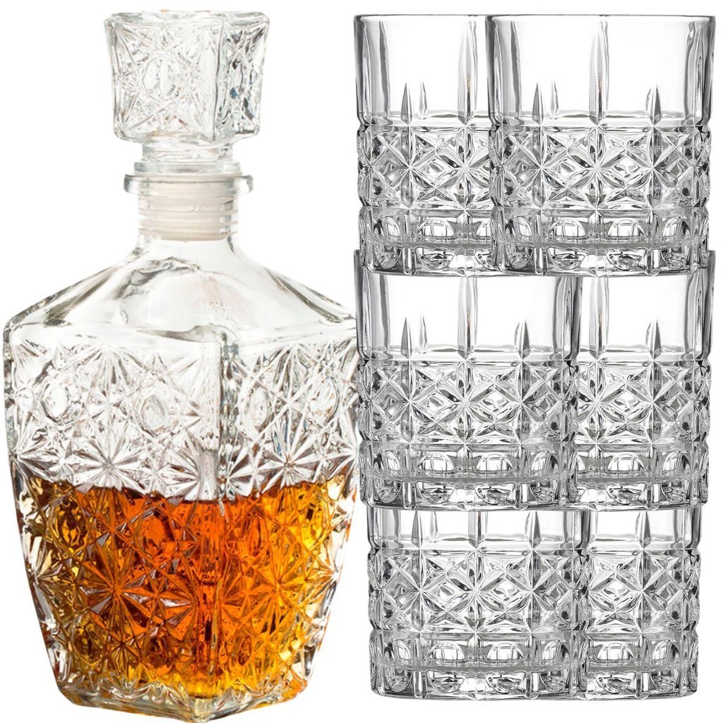 Kit Licoreira Garrafa De Vidro Para Whisky + 6 Copos De Whisky Mini Bar ... Kit Licoreira Garrafa De Vidro Para Whisky + 6 Copos De Whisky Mini Bar ...