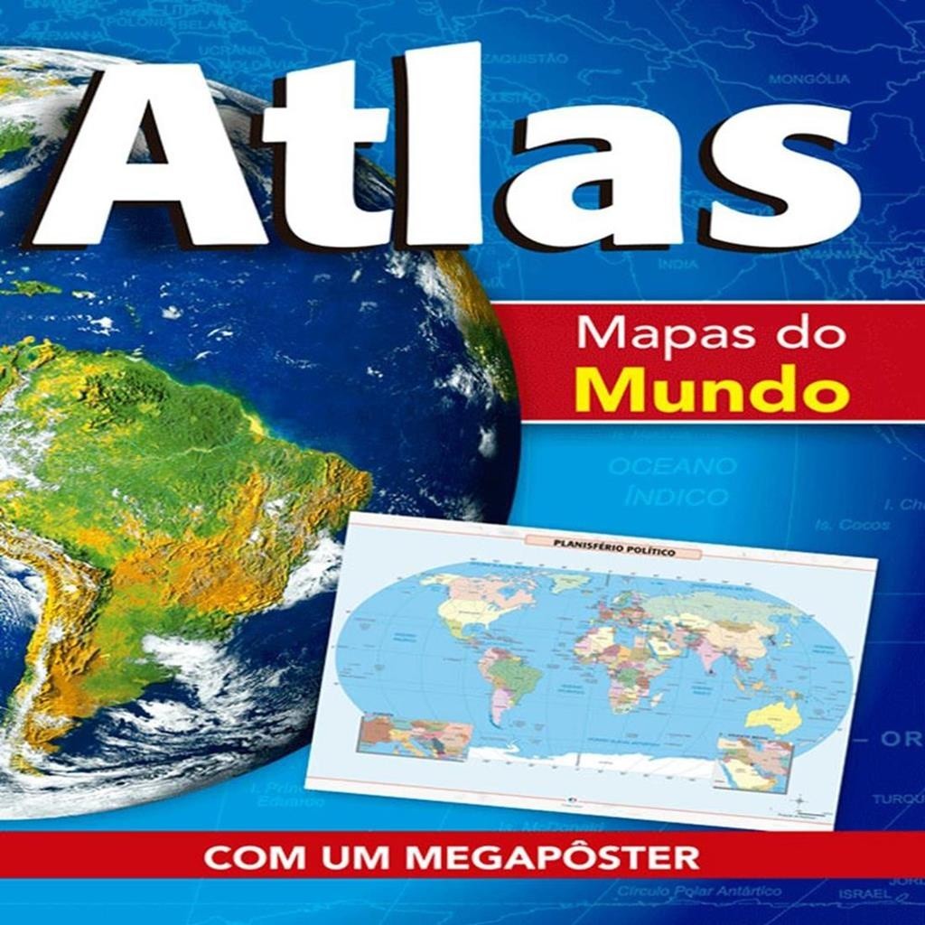 Livro Atlas - Mapas do Mundo | Shopee Brasil