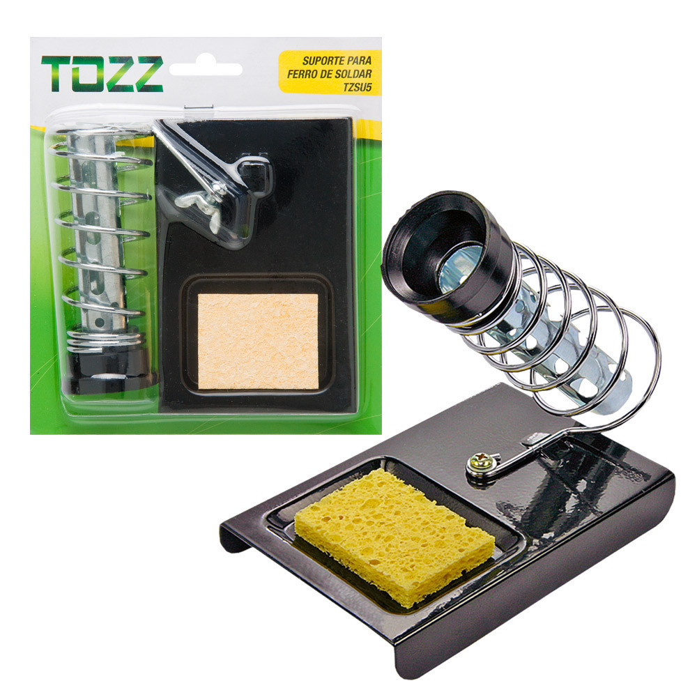 SUPORTE P/ FERRO DE SOLDAR C/ MOLA TZSU5 TOZZ | Shopee Brasil