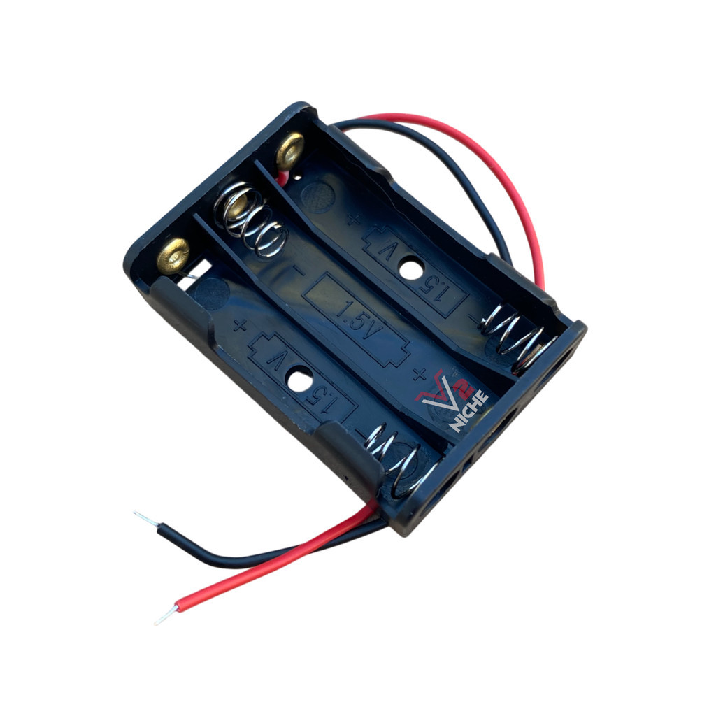 Suporte Porta 3 Pilhas Aaa Case Com Chicote Para Arduino Shopee Brasil