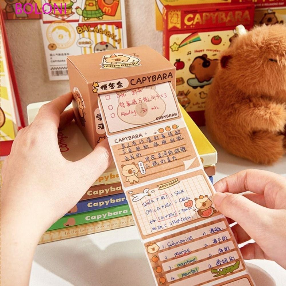 BOLONI 256 Folhas De Papel Autocolante Capybara Sticky Note Paper , De ...