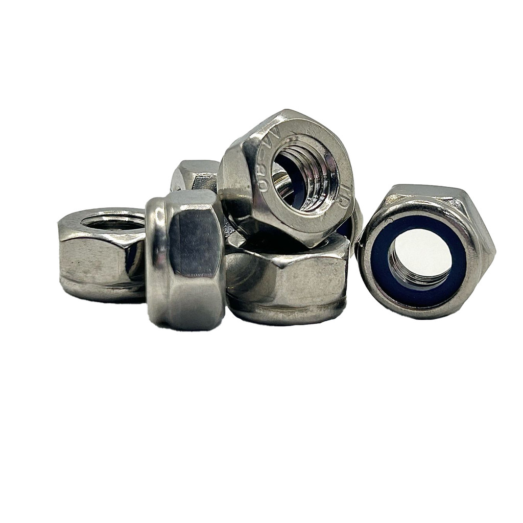 PORCA SEXT NYLON 316 DIN 985 M10 MA -1,50 INOX POLIDO-10N | Shopee Brasil