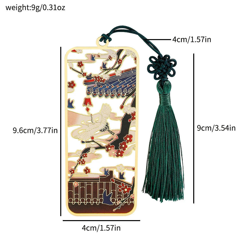 Bookmark Estilo Chinês Para Amantes De Livros-Material De Latão Metal ...