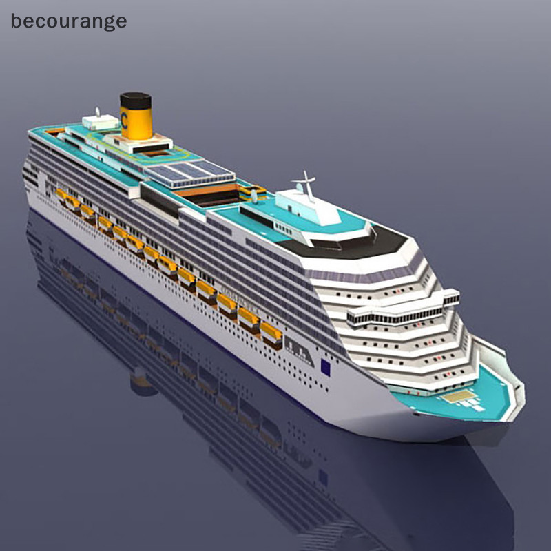 [becourange] Cruise Ship Paper Modelo 3D Model Puzzle Manual ...